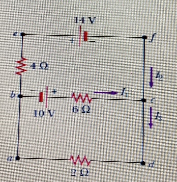 Solved Find the current in each branch (I1 I2 I3) using | Chegg.com