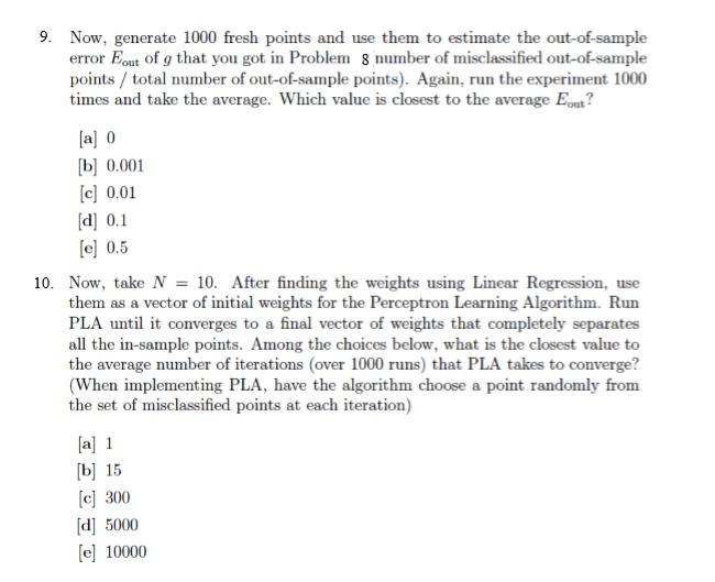Linear Regression In these problems, we will | Chegg.com