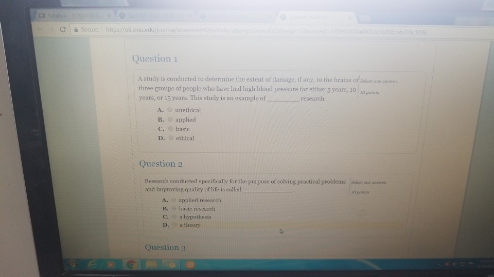Solved C Secure https://oli.cmu.edu/jcourse/assessment | Chegg.com