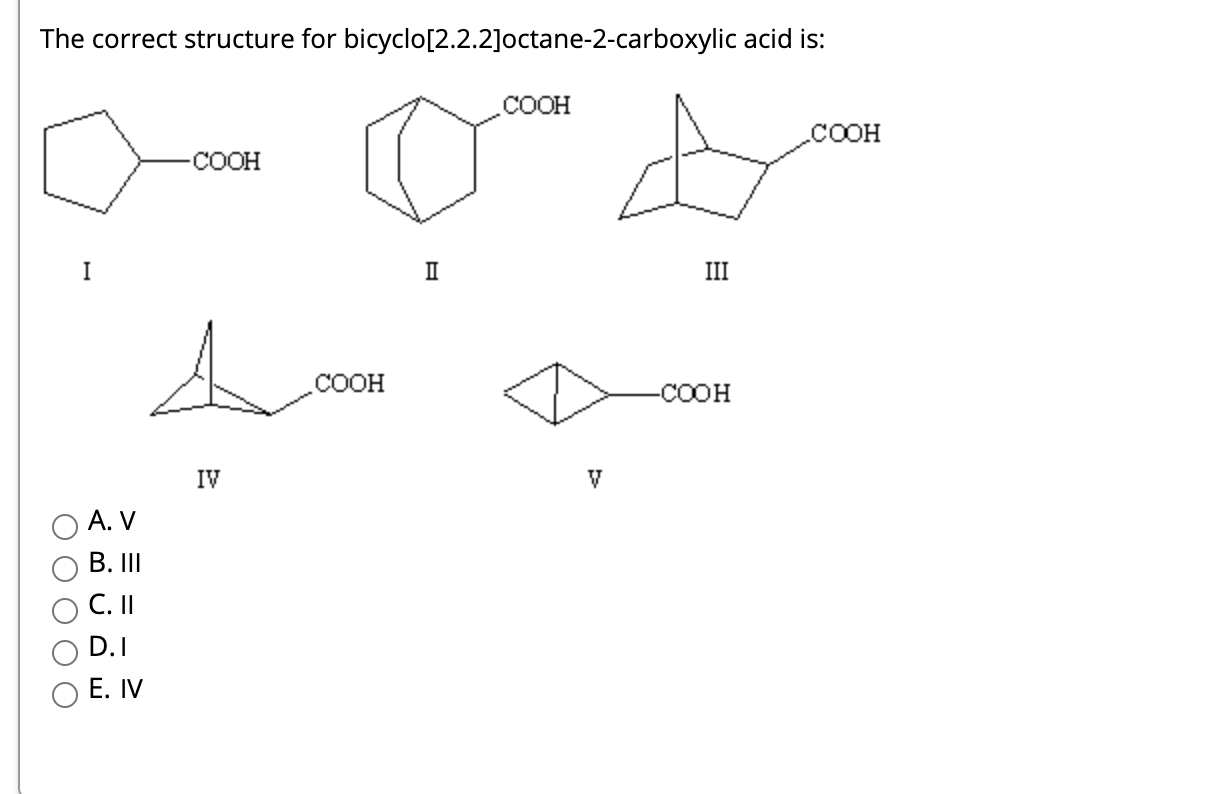 Solved The correct structure for | Chegg.com