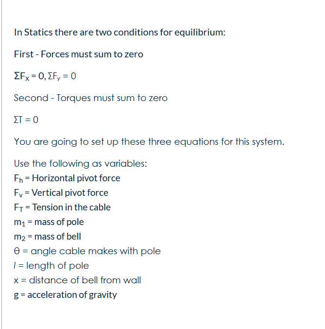 Solved A C D F G k M. N C 1 Distance Horizontal Pivot Force | Chegg.com