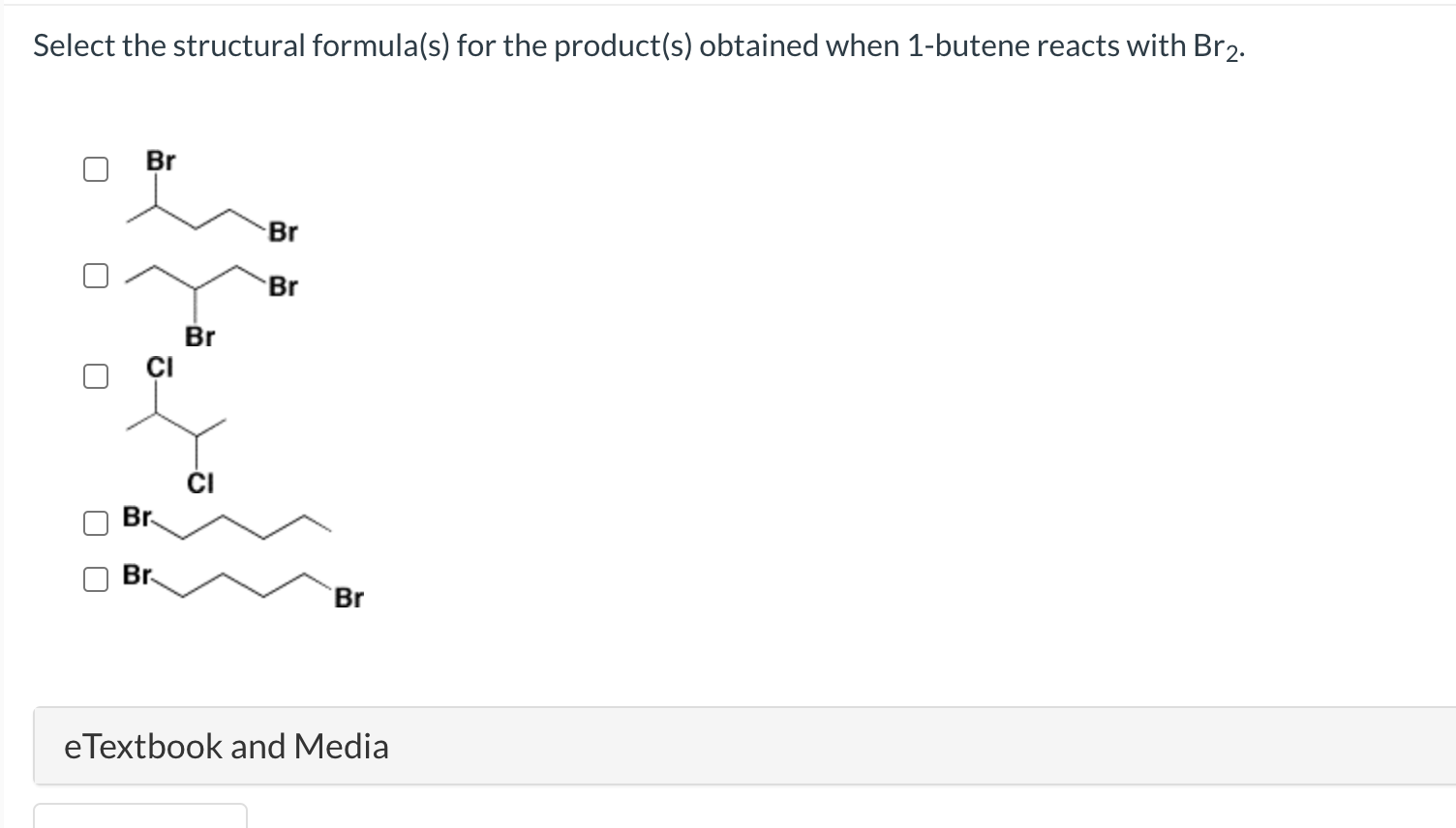Solved Select the structural formula(s) for the product(s) | Chegg.com