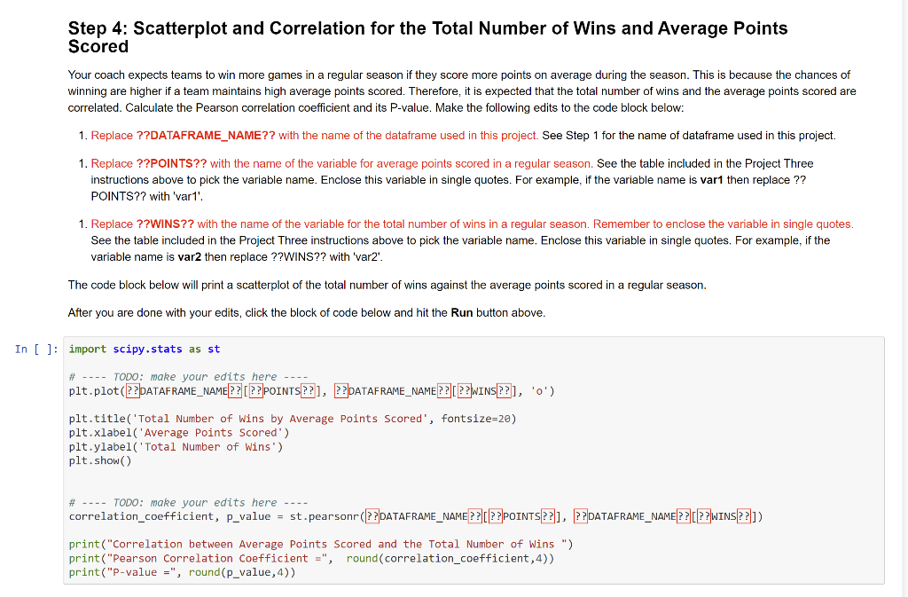 Solved Project Three: Simple Linear Regression and Multiple | Chegg.com
