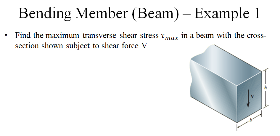 Solved Bending Member (Beam) - Example 1 Find the maximum | Chegg.com