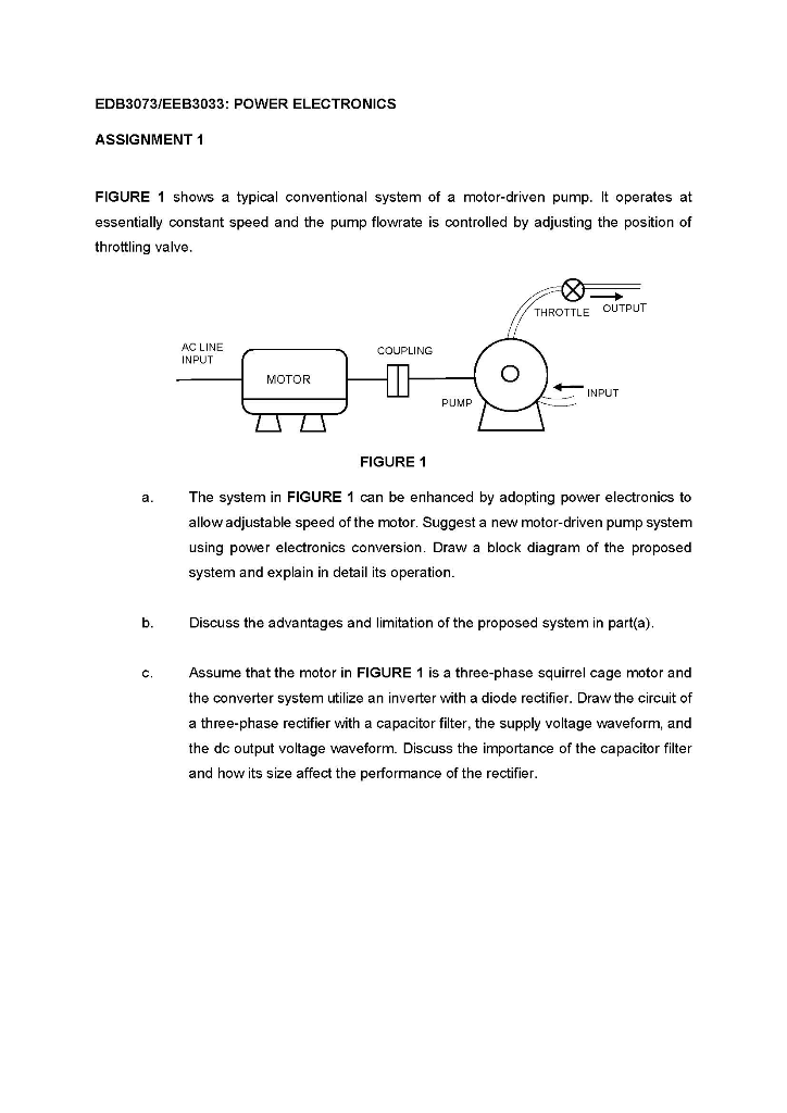 Solved EDB3073/EEB3033: POWER ELECTRONICS ASSIGNMENT 1 | Chegg.com