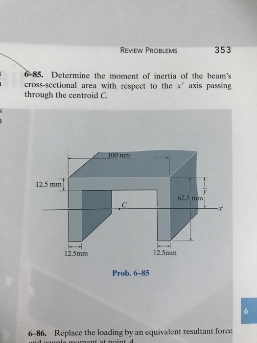 Solved REVIEW PROBLEMS 353 Determine the moment of inertia | Chegg.com