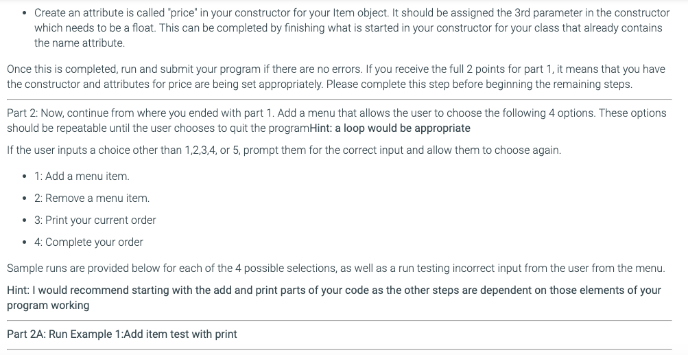 Solved This must be done in Python. Some example inputs and | Chegg.com