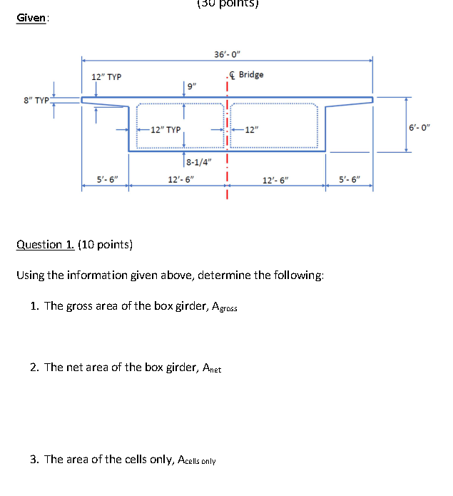 Solved Given: Question 1. (10 points) Using the information | Chegg.com