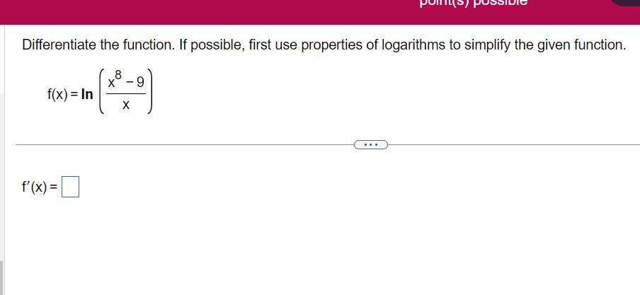 Solved Differentiate the function. If possible, first use | Chegg.com Solved Differentiate the function. If possible, first use | Chegg.com