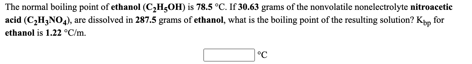 Solved The normal freezing point of acetic acid (CH3COOH) | Chegg.com