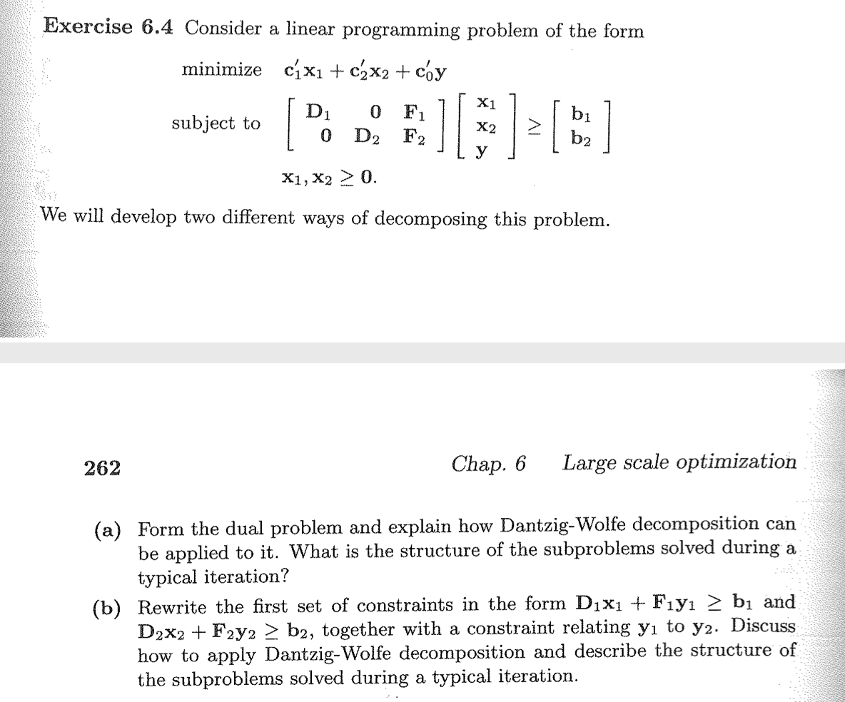 Solved Exercise 6.4 Consider a linear programming problem of | Chegg.com