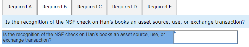 Solved Han's Supplies' bank statement contained a $110 NSF | Chegg.com
