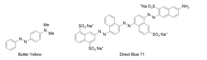 Solved Below are two azo dyes, Butter Yellow, and Direct | Chegg.com