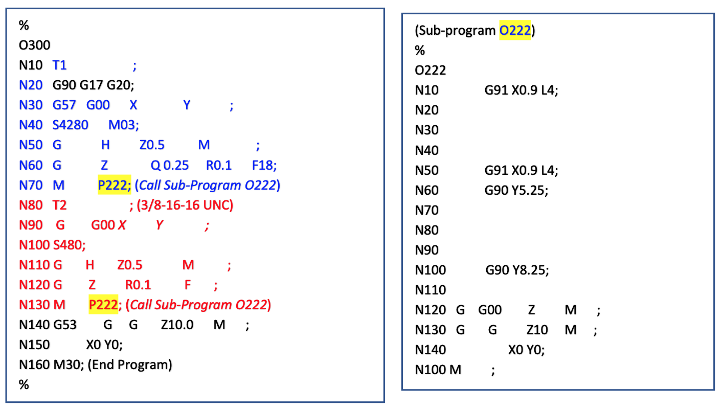 Solved Q1. Write a complete and efficient CNC drilling and | Chegg.com