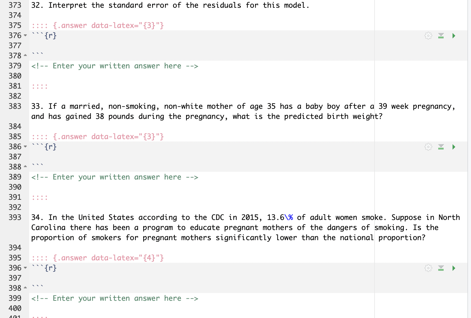Solved 26. Create a reduced linear model with all | Chegg.com