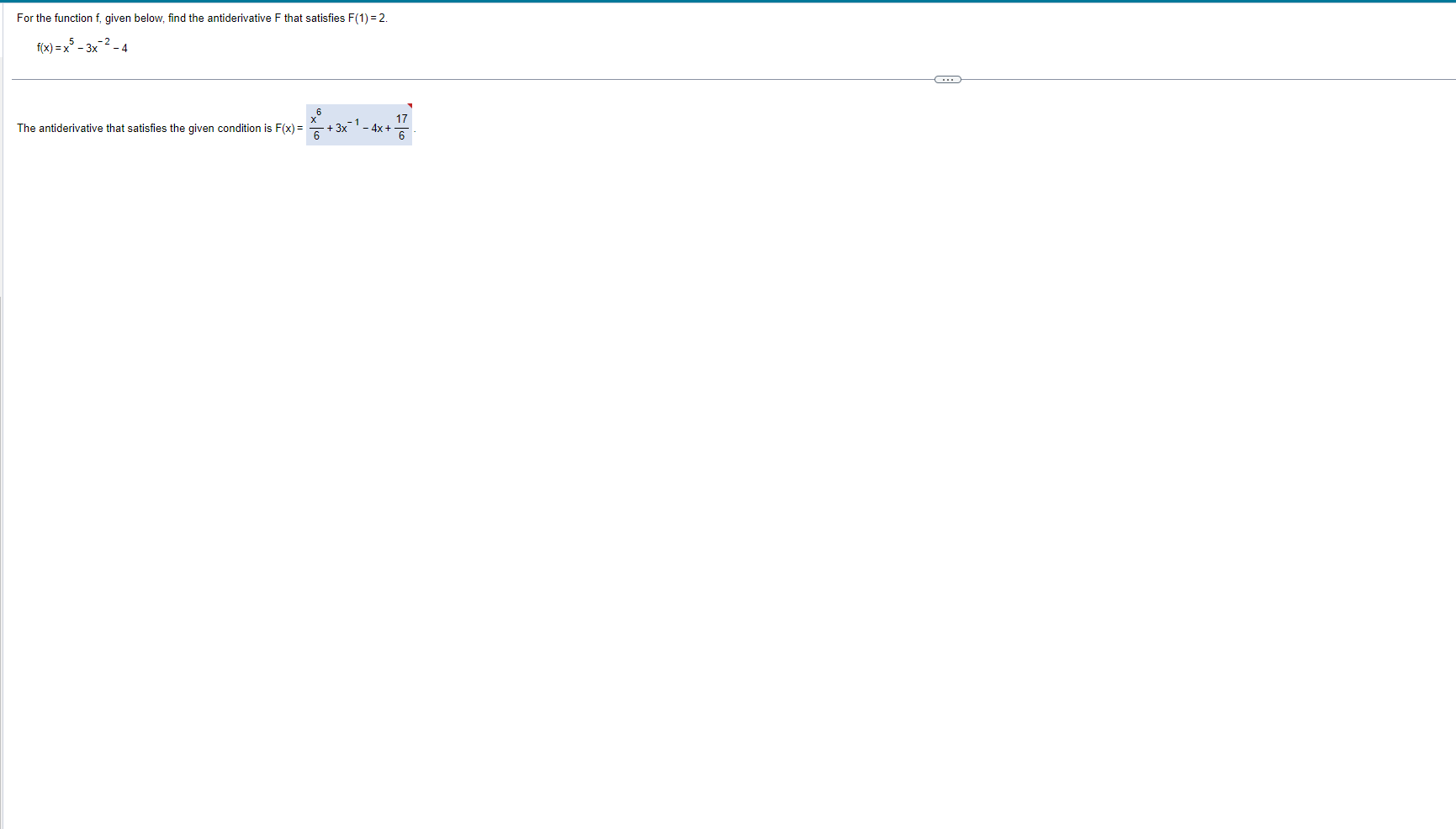 Solved For the function f, given below, find the | Chegg.com