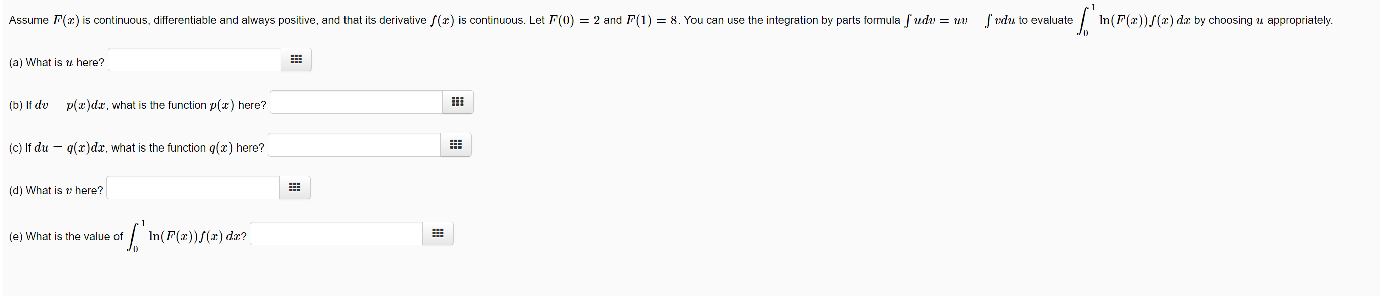 Solved Assume F(x) is continuous, differentiable and always | Chegg.com