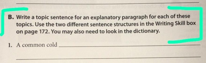 Solved Writing an explanatory paragraph anatory paragraph | Chegg.com