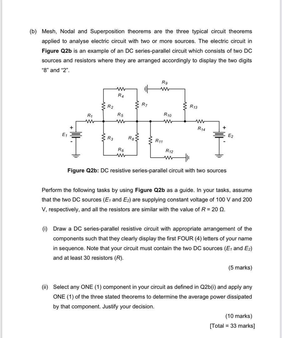 Solved 2b(1) 1)Provide a functional circuit drawing that | Chegg.com