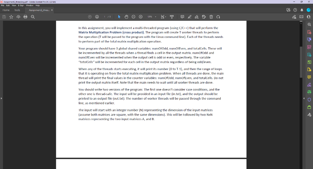 Solved Assignment2_threading poh - Adobe Acrobat Pro DC | Chegg.com