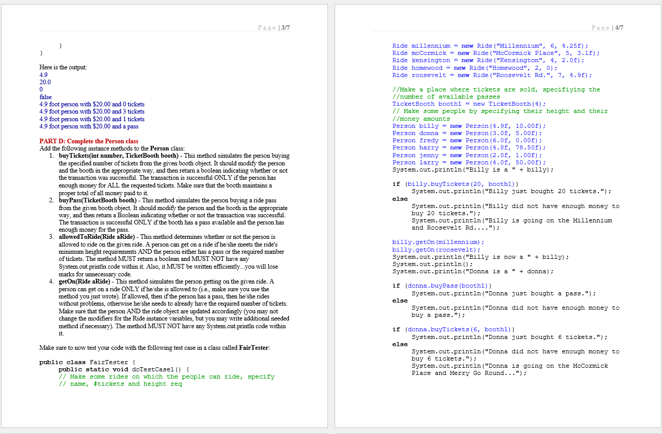 Solved Page 1/7 Page 2/7 ECE25100 Object-Oriented | Chegg.com
