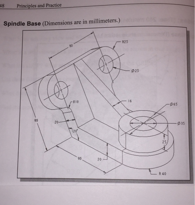 Solved Help on engineering graphic design (Autocad). The | Chegg.com