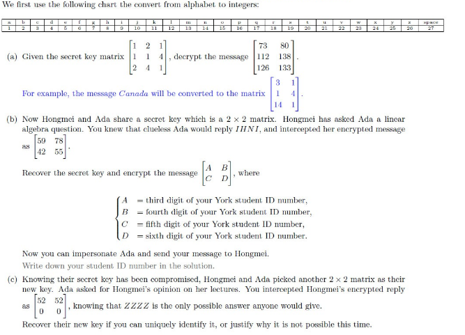 Solved We first use the following chart the convert from | Chegg.com