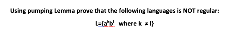 Solved Using pumping Lemma prove that the following | Chegg.com