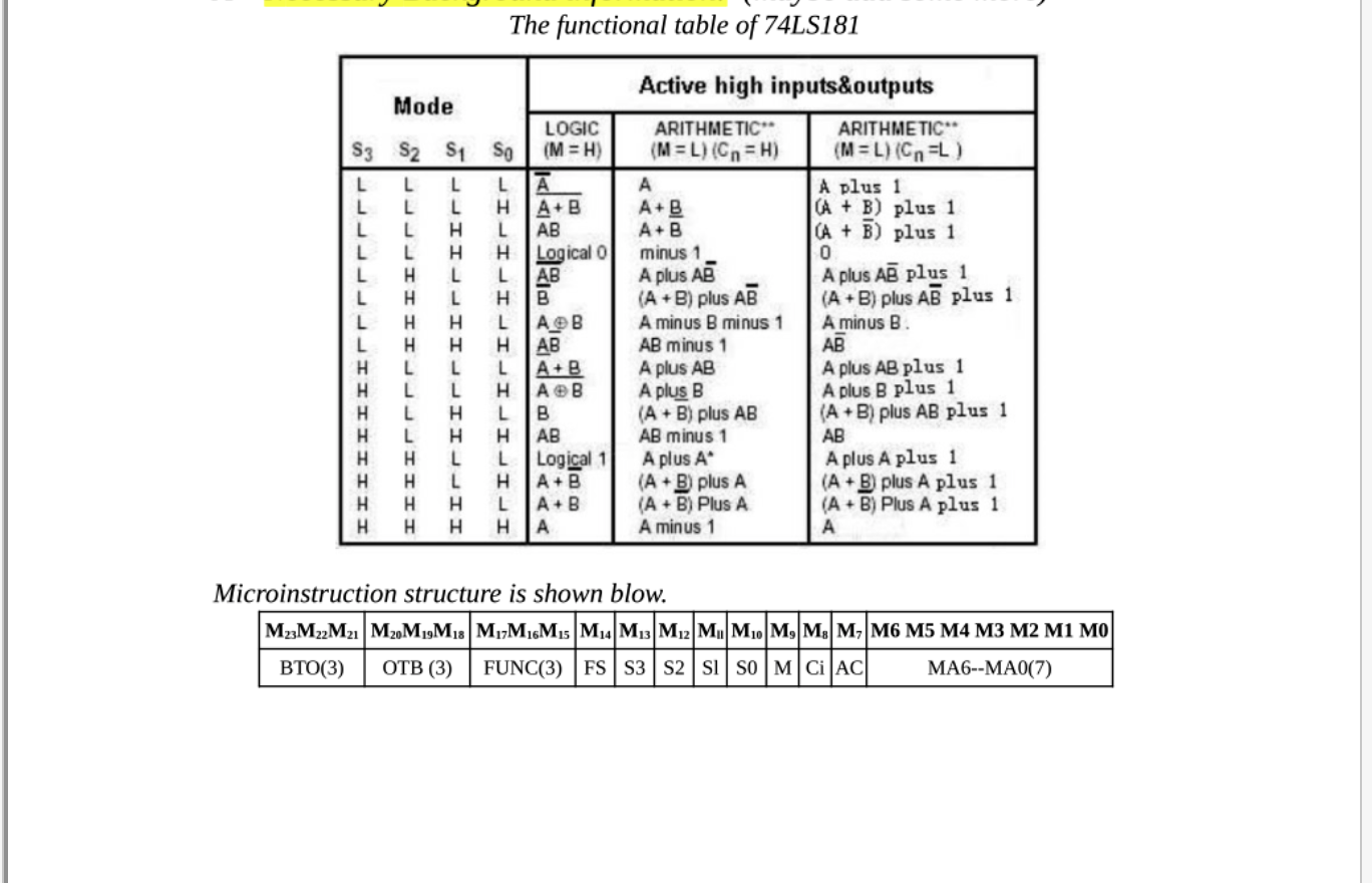 Solved 1. Verify control mode of the microprogram control | Chegg.com