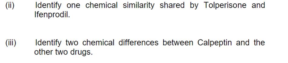 Solved Structure of Tolperisone Tolperisone's (Figure Q15a) | Chegg.com