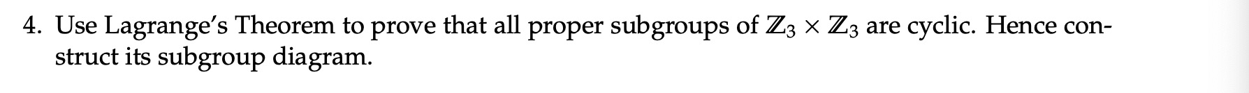 Solved Use Lagrange's Theorem to prove that all proper | Chegg.com