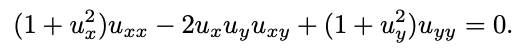 Solved Classify the minimal surface equation as ordinary or | Chegg.com