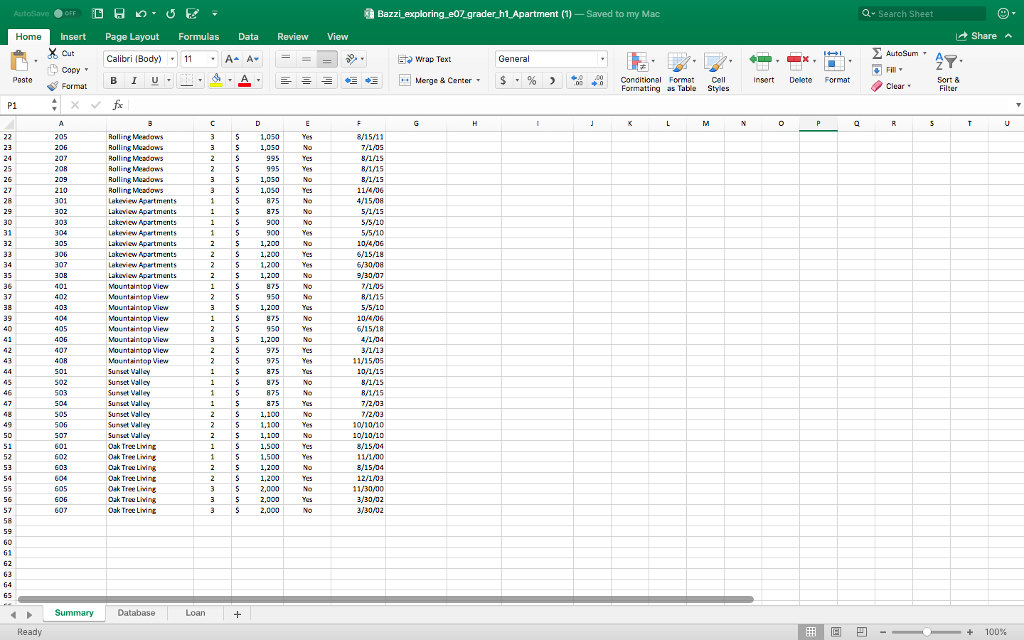 Solved Excel File Edit View Insert Format Tools Data Window | Chegg.com