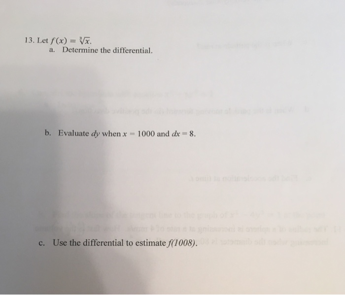 Solved Let f(x) = 3 squareroot x. a. Determine the | Chegg.com