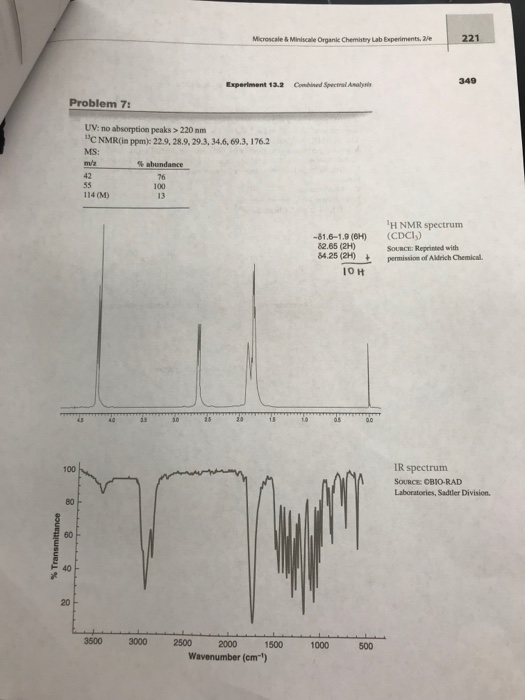 Solved Propose a structure or structures consistent with | Chegg.com