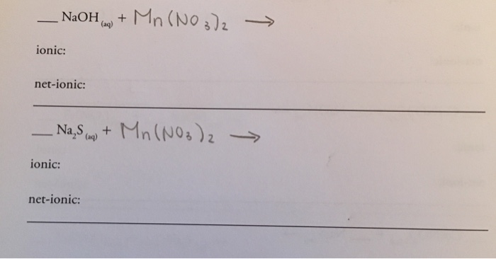 Solved Write molecular, ionic, and net-ionic equations for | Chegg.com