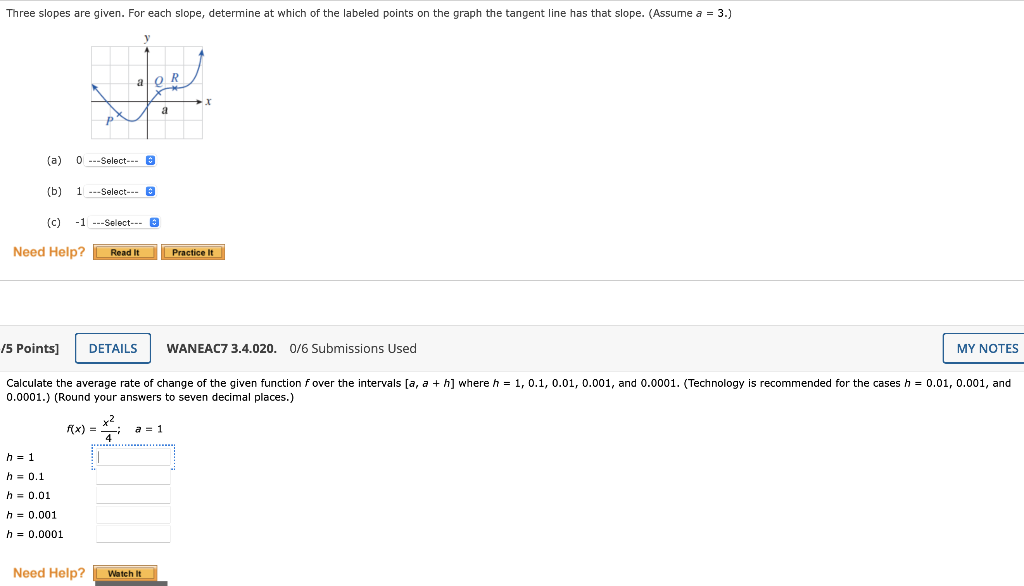 Solved Three slopes are given. For each slope, determine at | Chegg.com