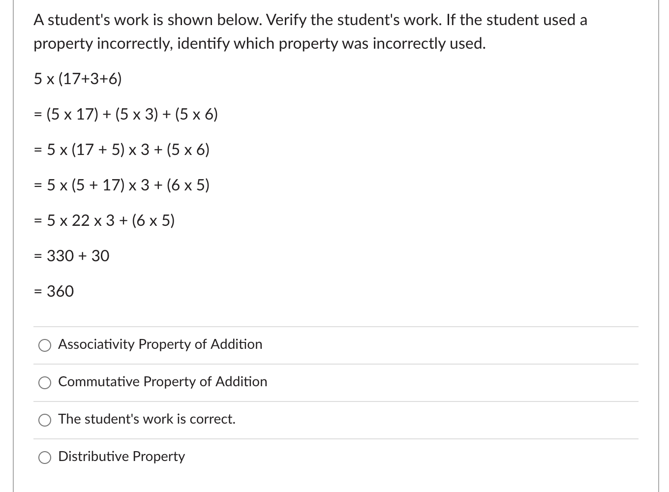 Solved A student's work is shown below. Verify the student's | Chegg.com