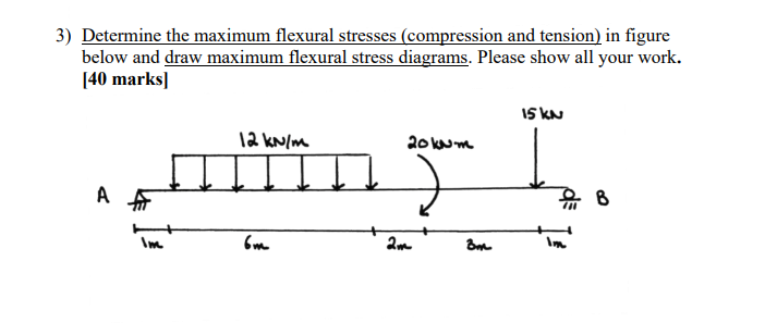 Solved can you help me to find maximum flexural stresses for | Chegg.com