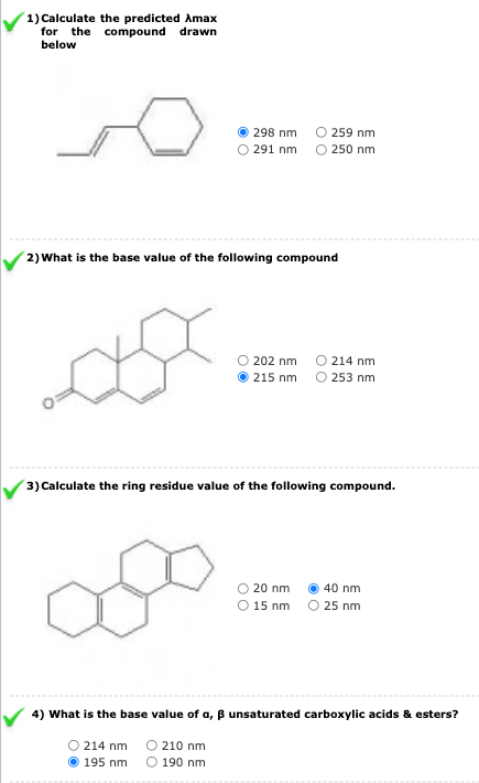 Solved 1) Calculate the predicted Amax for the compound | Chegg.com