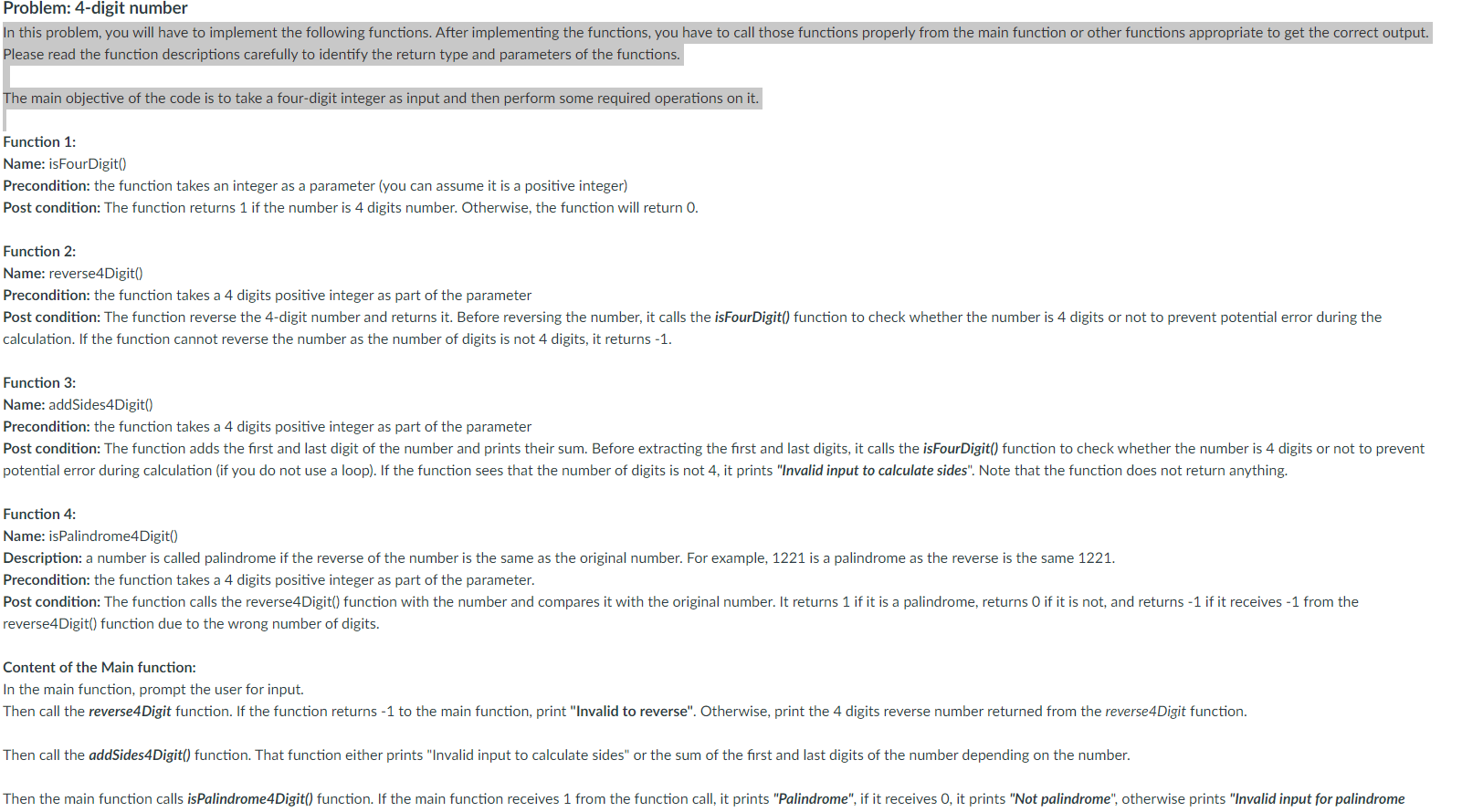 Solved In C LANGUAGE. Please post a screenshot of the code | Chegg.com