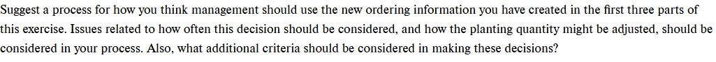 Solved The "expected yearly demand" is an estimate of the | Chegg.com