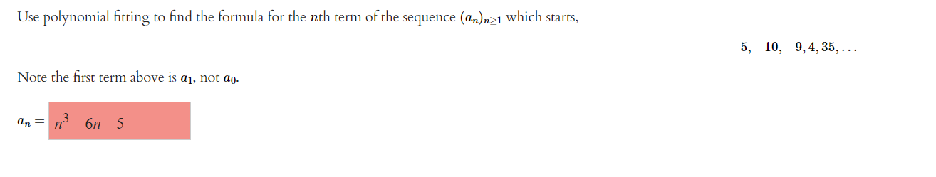 Solved Use polynomial fitting to find the formula for the | Chegg.com