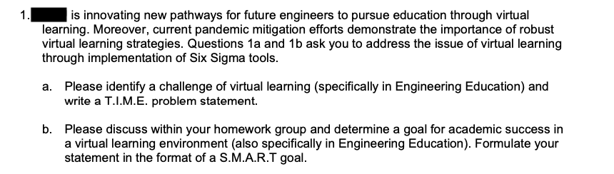 1. is innovating new pathways for future engineers to | Chegg.com