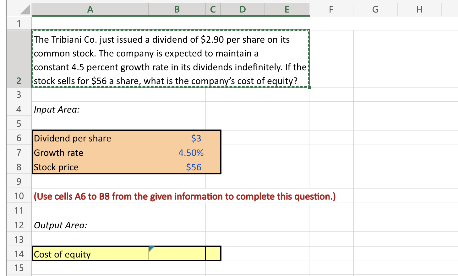 Solved The Tribiani Co. just issued a dividend of $2.90 per | Chegg.com