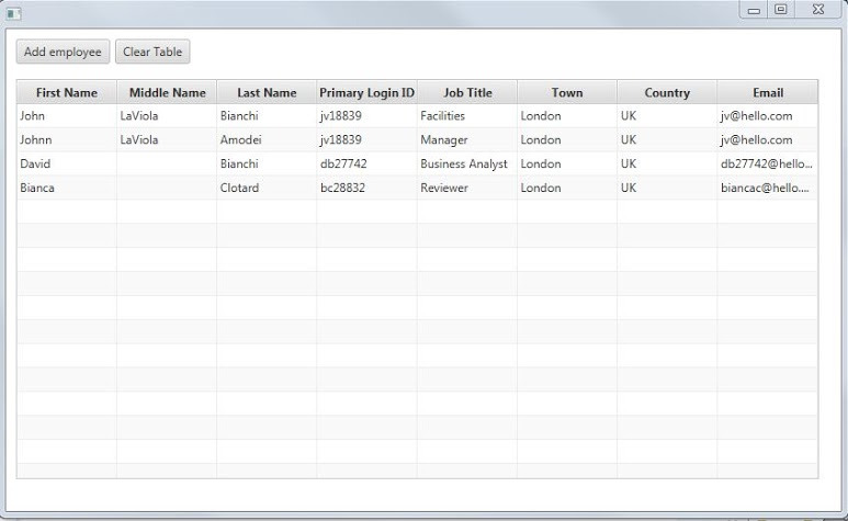 How To Display Data On Mongodb To Javafx Table Like 