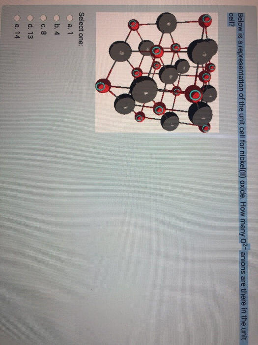 Solved Below is a representation of the unit cell for | Chegg.com