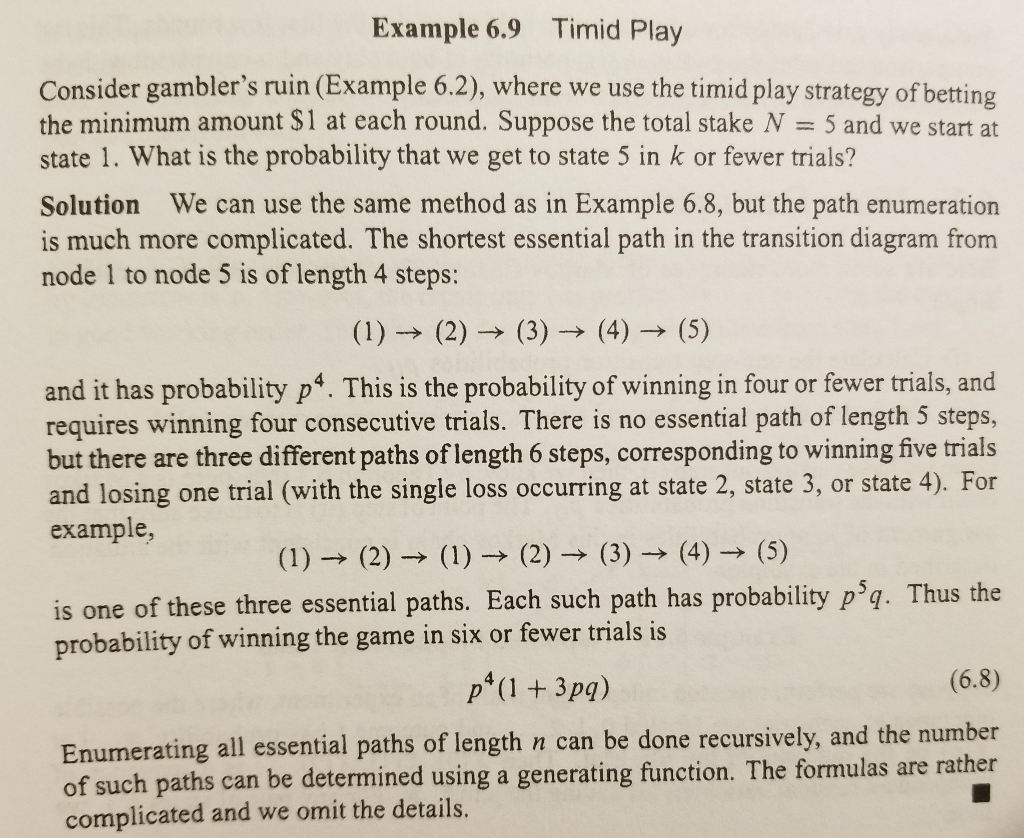 (9.) Consider bold Play versus timid play (Examples | Chegg.com