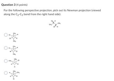 Solved Question 3 ( 4 points) For the following perspective | Chegg.com