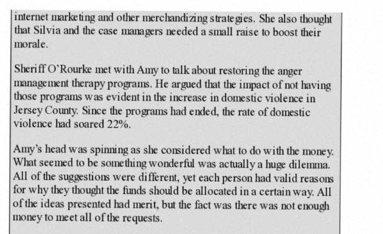 Solved SPOILS OF A BUDGET SURPLUS Amy Jefferson was | Chegg.com